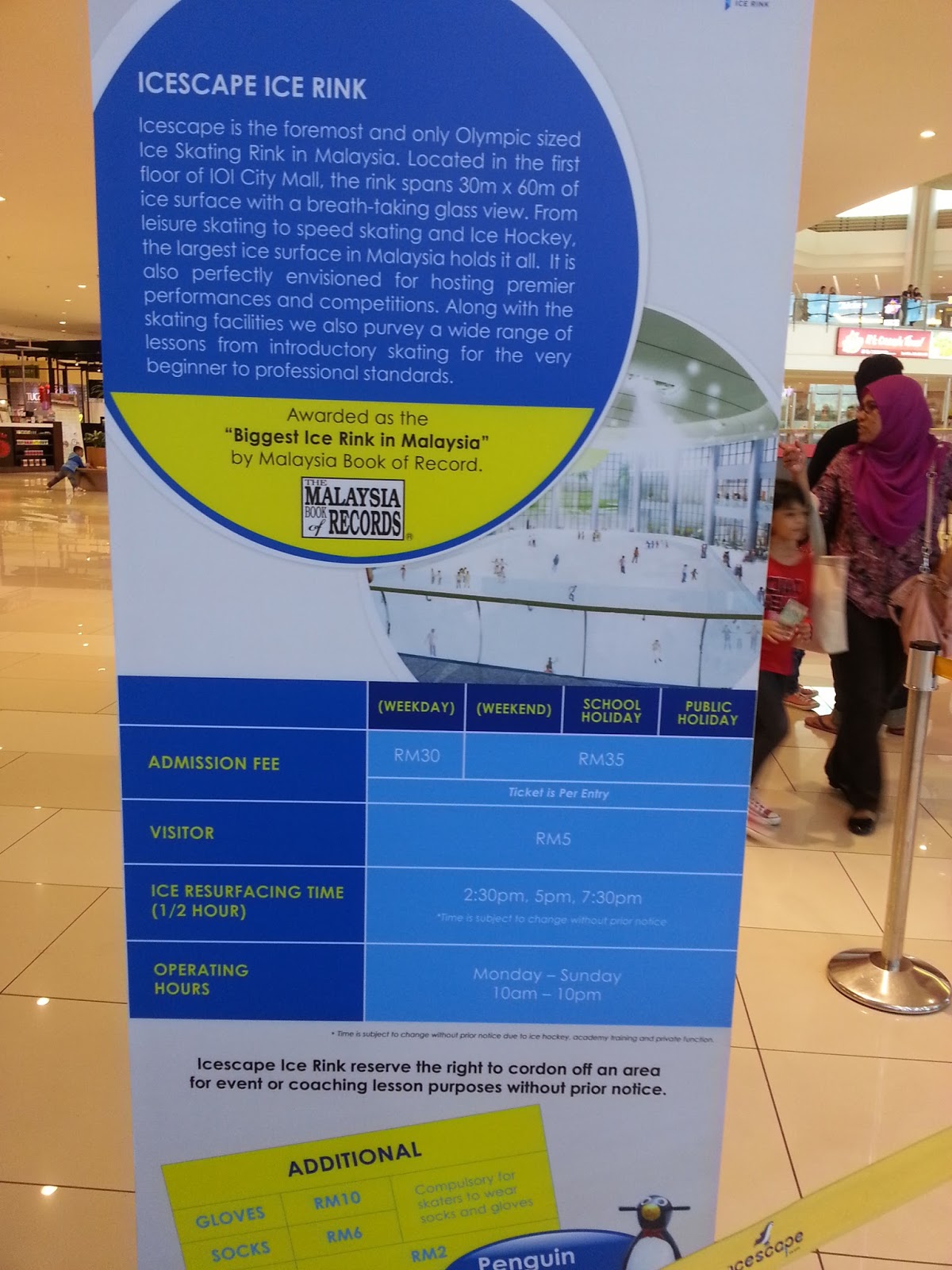 Icescape Ice Rink, IOI City Mall Putrajaya | Life Is Beautiful