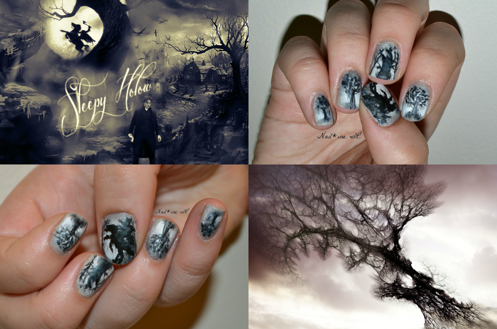 Nail*ine It!: 31DC2013 : Sleepy Hollow Nails (+Tutorial)