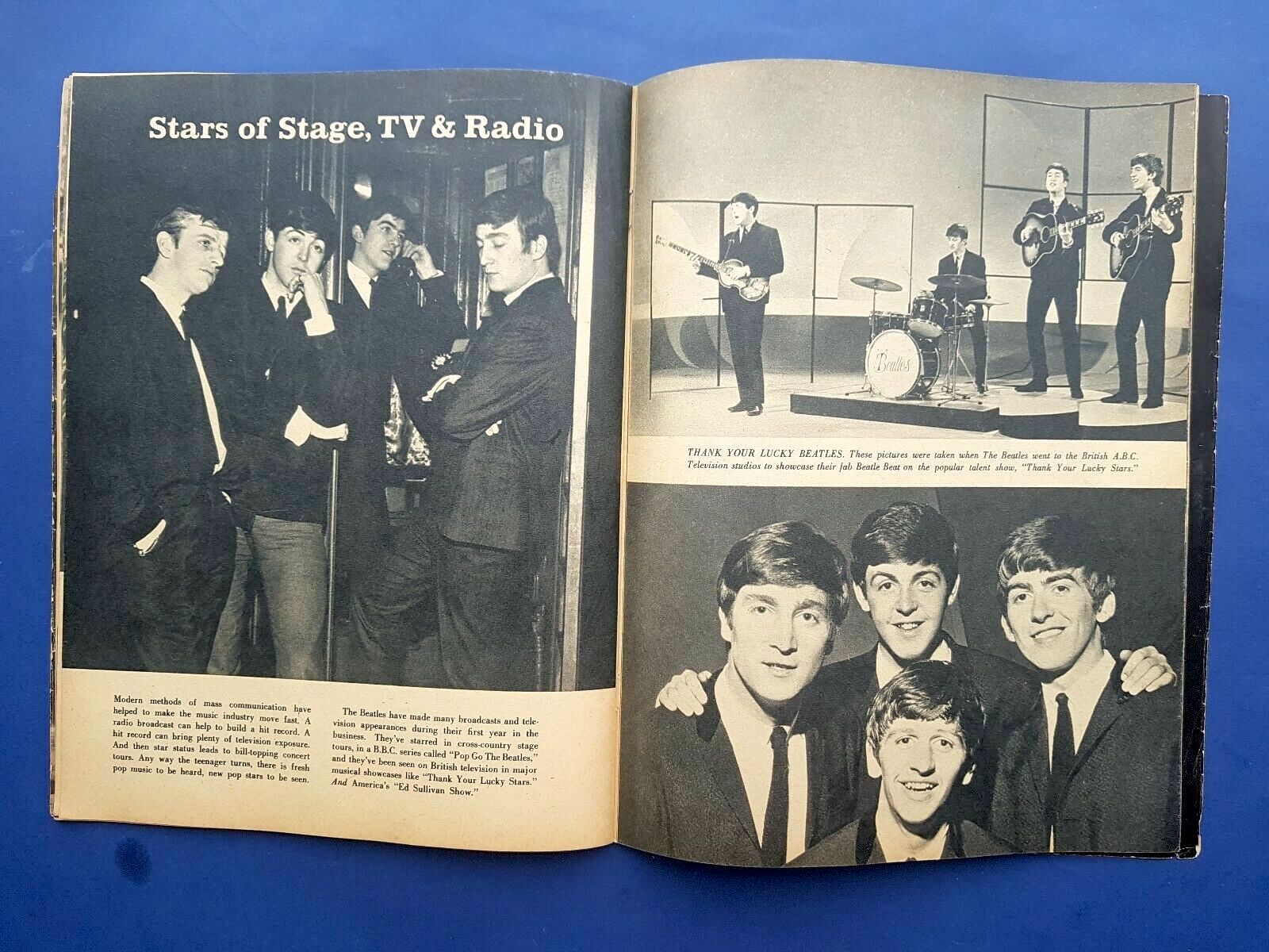 Vintage "Meet the Beatles" magazine