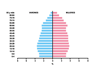Adrian: Piramides de población