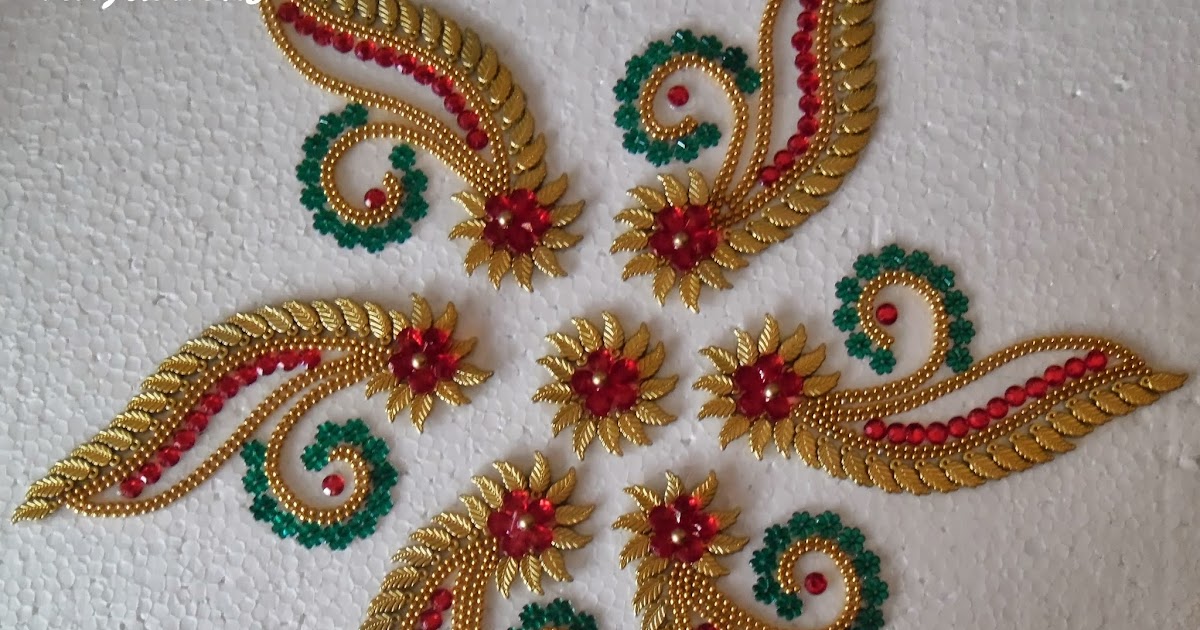 Kriyaetions: The Golden Leaf Rangoli