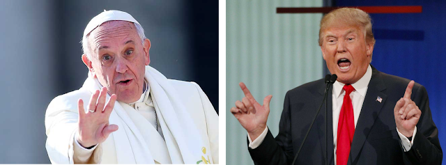 Pope Francis vs Donald Trump on Trump's Christianity