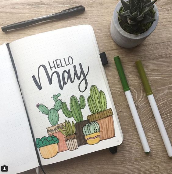 BULLET JOURNAL: 10 Capas de Maio para você se inspirar - BLOG ALINE RIBEIRO