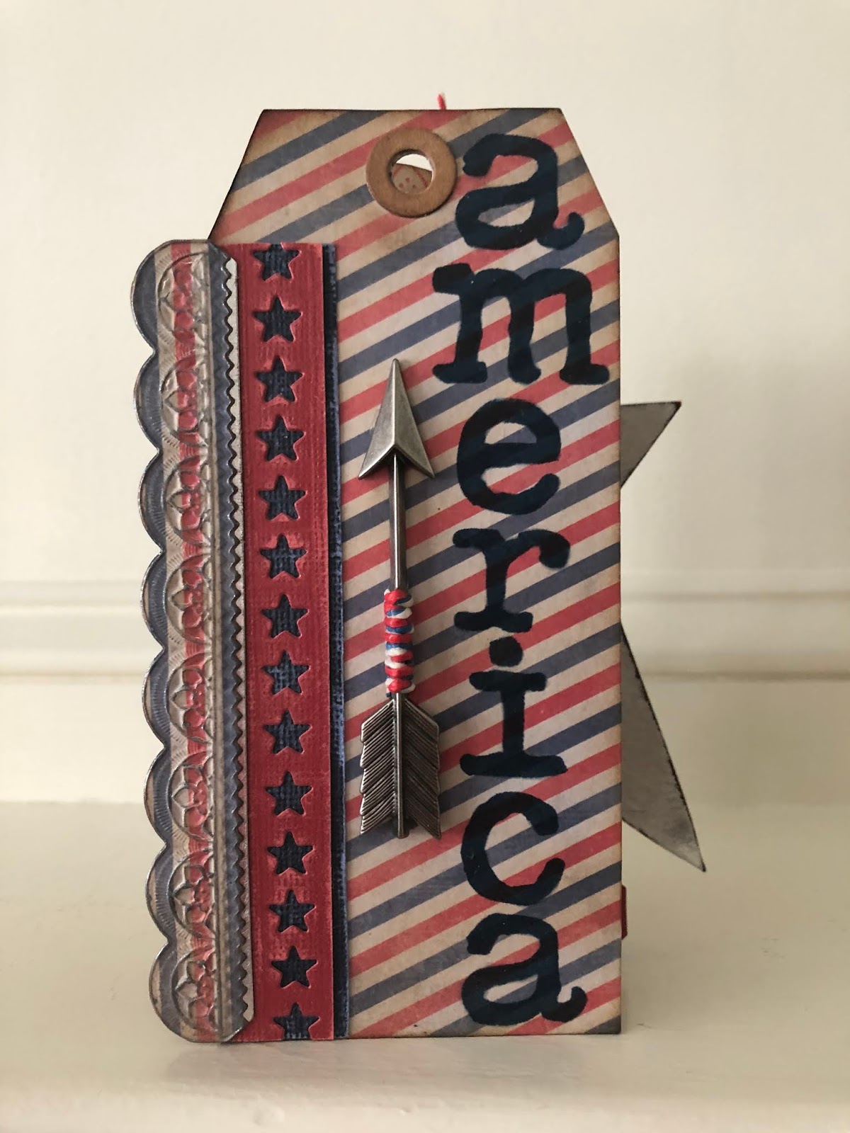 Mini Album Makers Challenge: Americana Accordion Tag Book Tutorial by ...