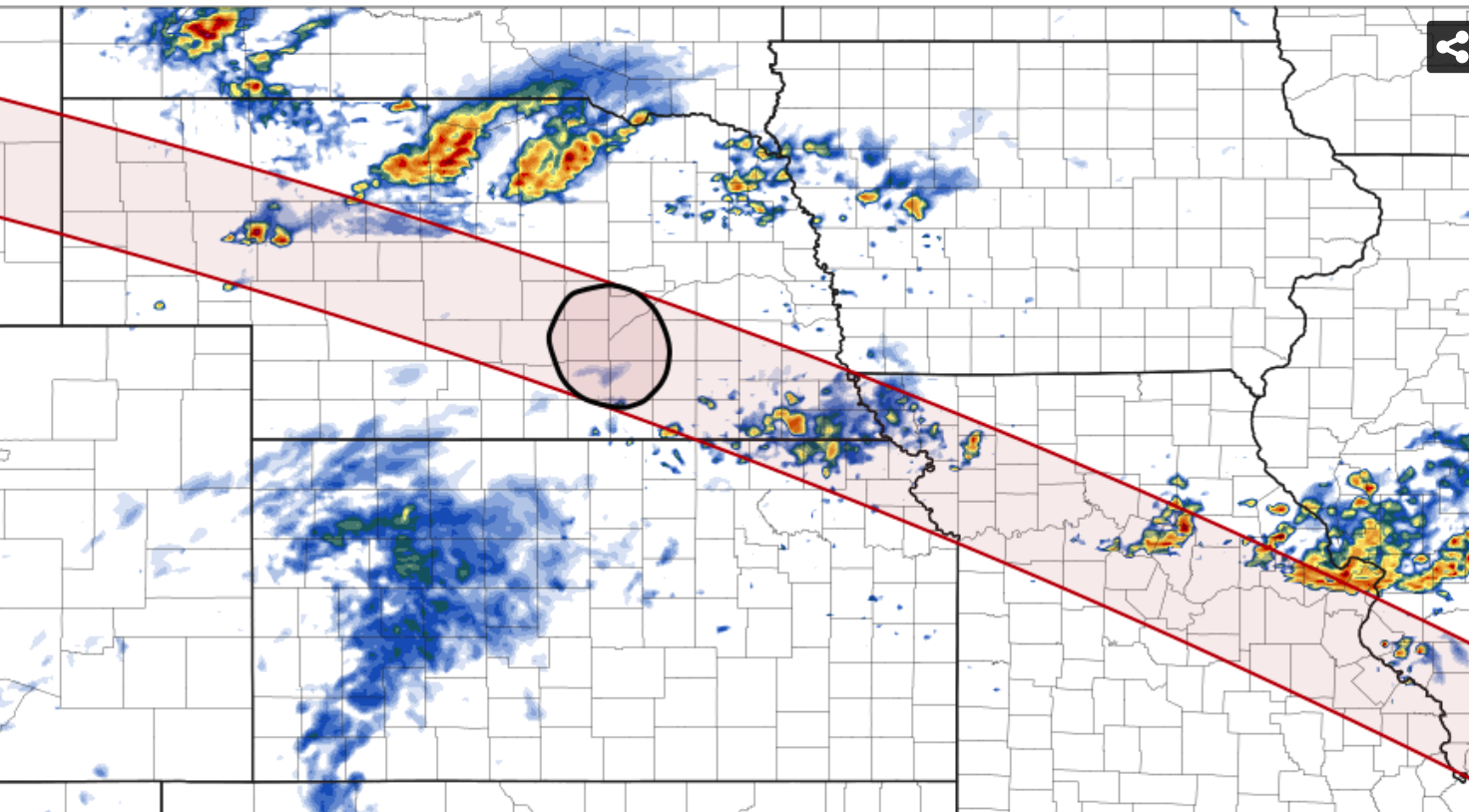 9:30am Cloud Forecast for Eclipse