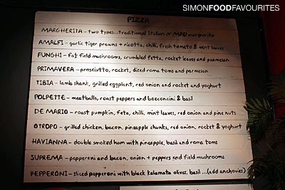Simon Food Favourites: Mad Pizza é Bar: Italian, Surry Hills (26 May 2011)
