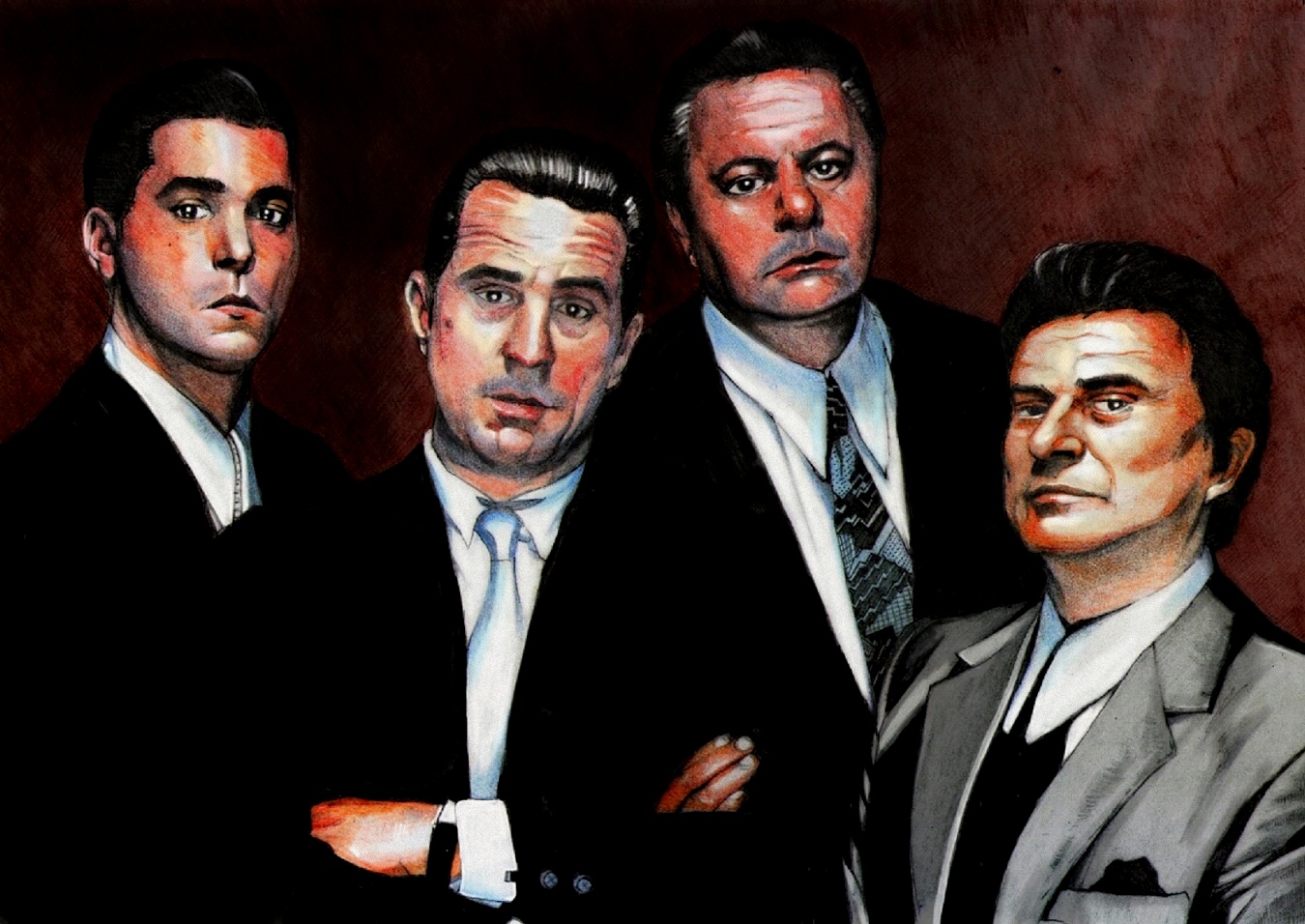 HOLA!: Goodfellas (ilustración lápiz + color digital)