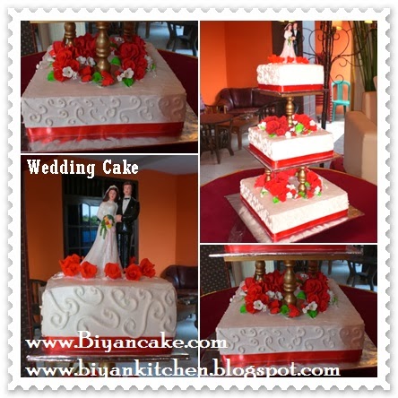 BIyanCakes: Toko kue di bekasi : Wedding cake merah putih