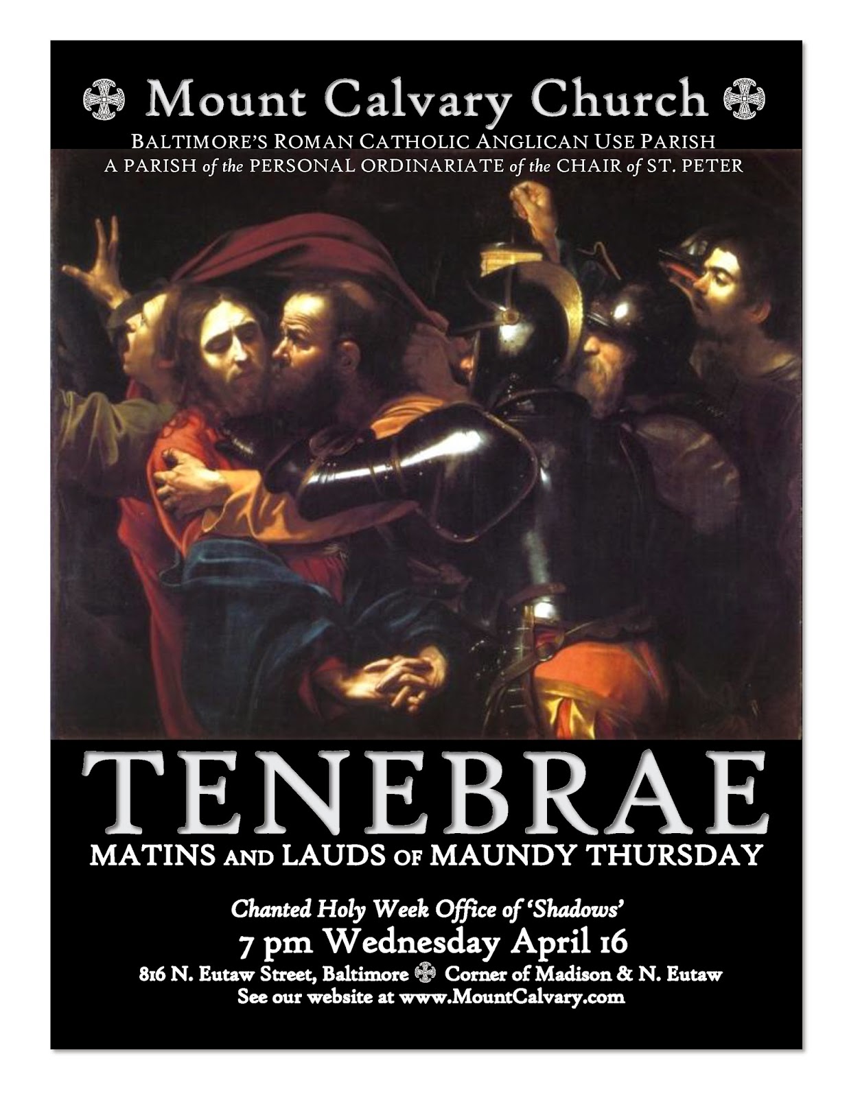 The Anglican Use of the Roman Rite: Tenebrae on Spy Wednesday at Mount ...