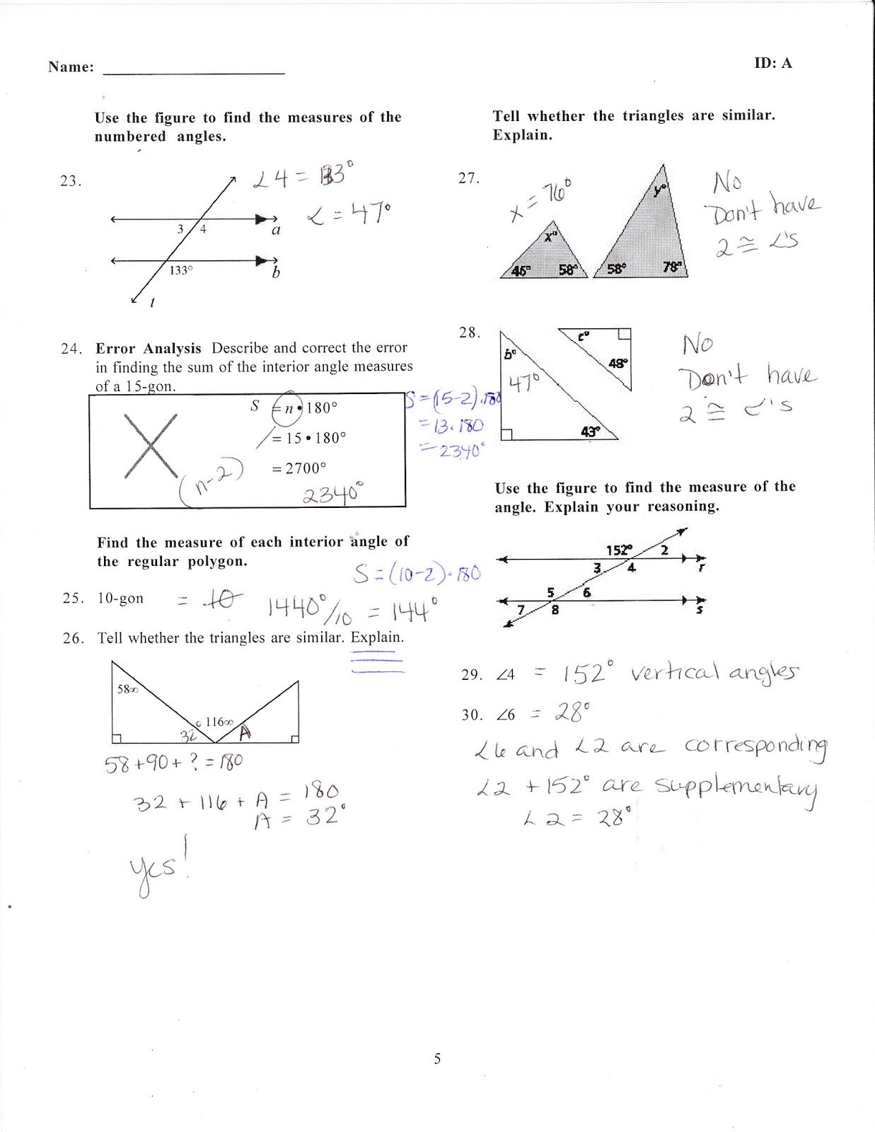 Ms. Jean's ACCEL 7 Blog: Accel Chapter 3 Math Practice Test Answers