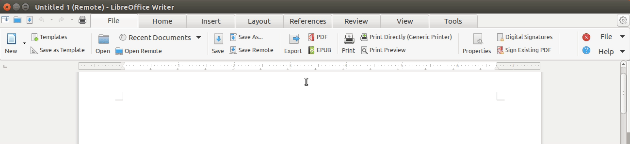 Really Nice, LibreOffice 6.1 Notebookbar in 2019