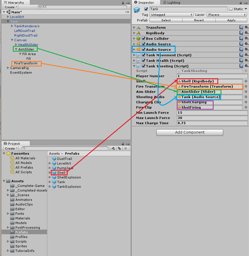 LateDreamer의 좌충우돌: Unity Tutorial: Tanks, part 5