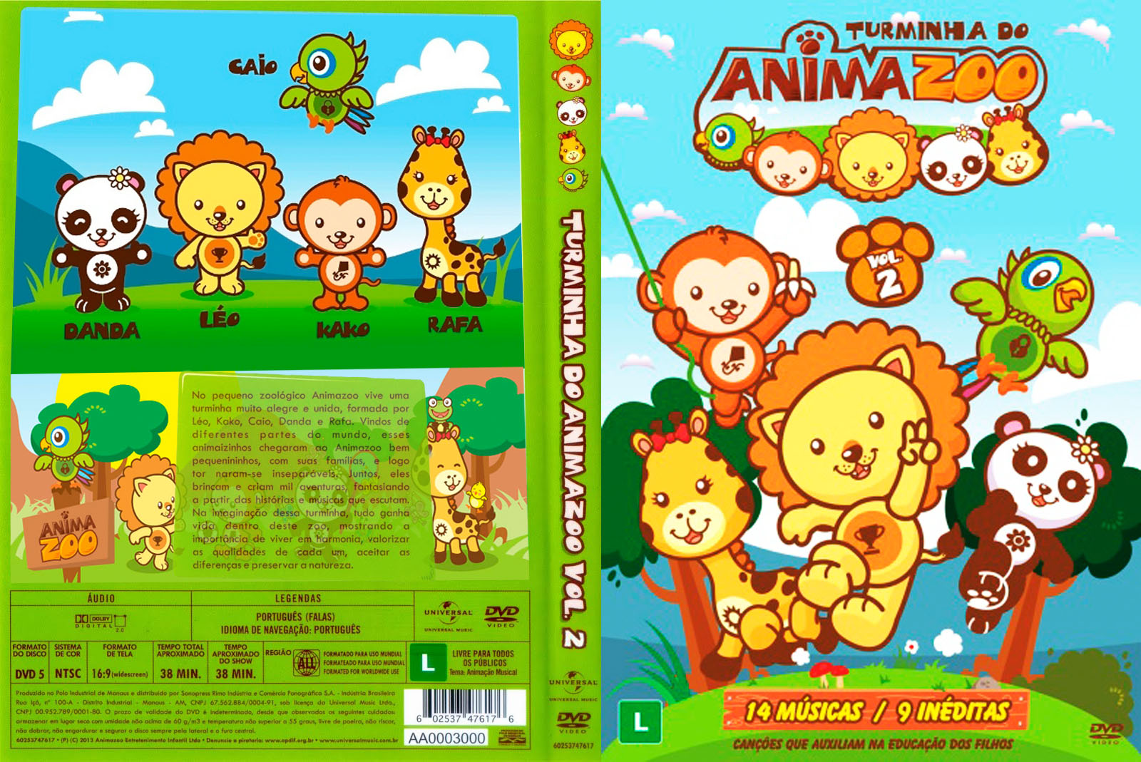 Tudo Gtba: Turminha Do Animazoo Vol 2 - Capa Desenho DVD