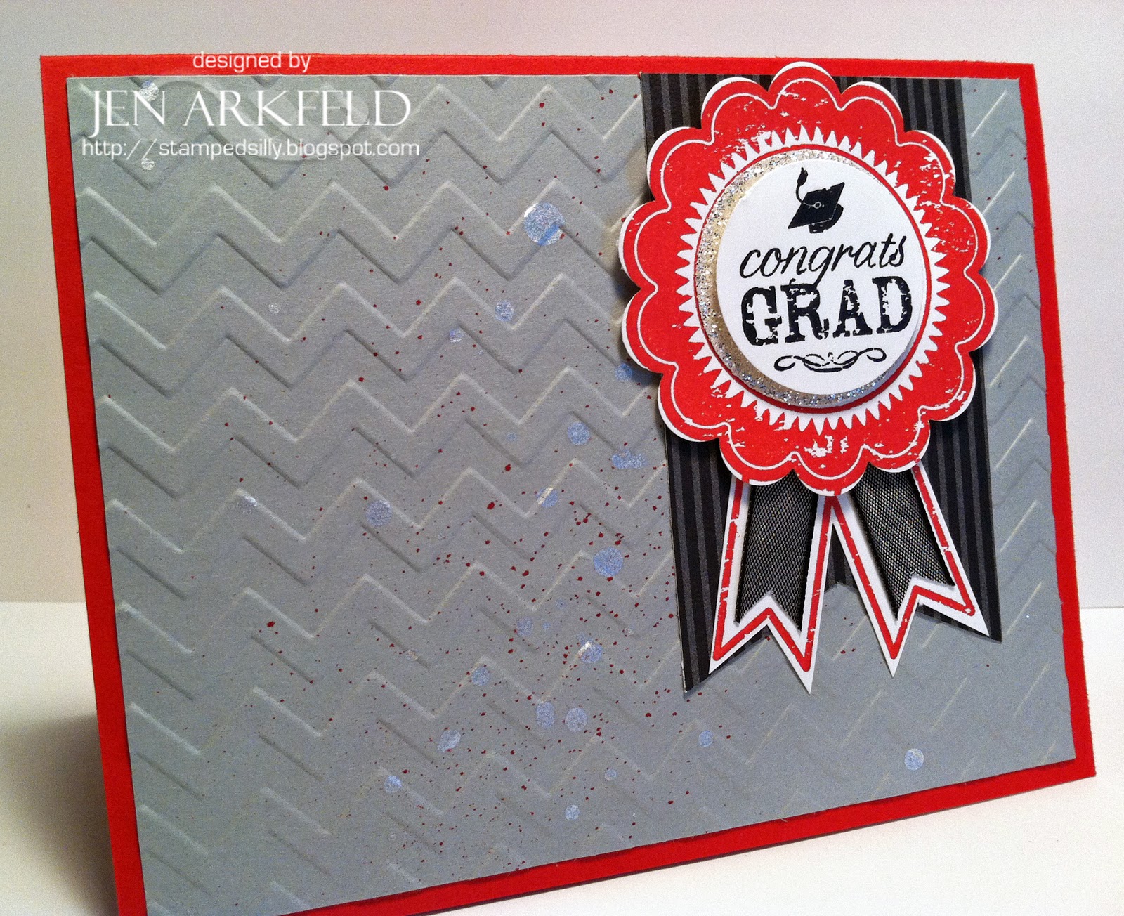 Stamped Silly: Congrats Grads! --- Blue Ribbon