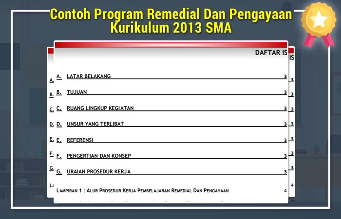 Contoh Program Remedial Dan Pengayaan Kurikulum 2013 SMA | Administrasi ...