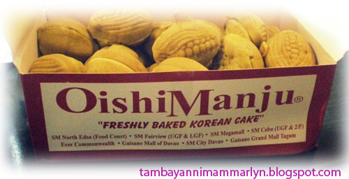 Tambayan ni Mam Marlyn: KOREAN CAKE: OISHI MANJU