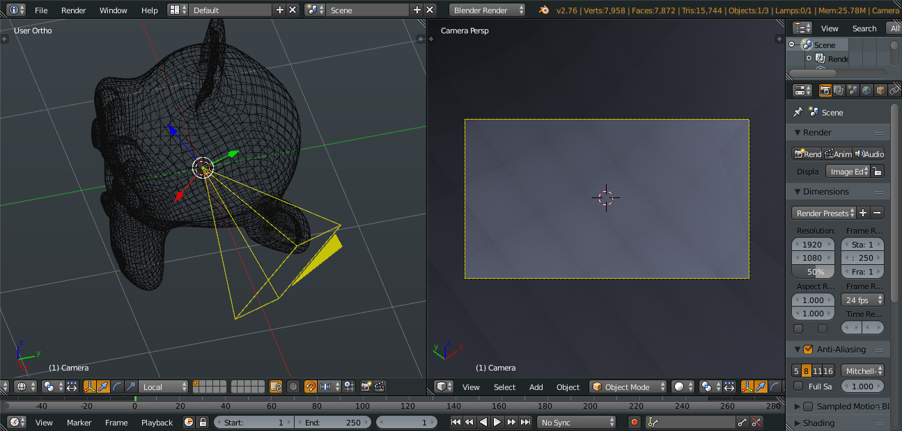Blender Belich: Tutorial, Ajustar camara para renders isométricos - Set ...
