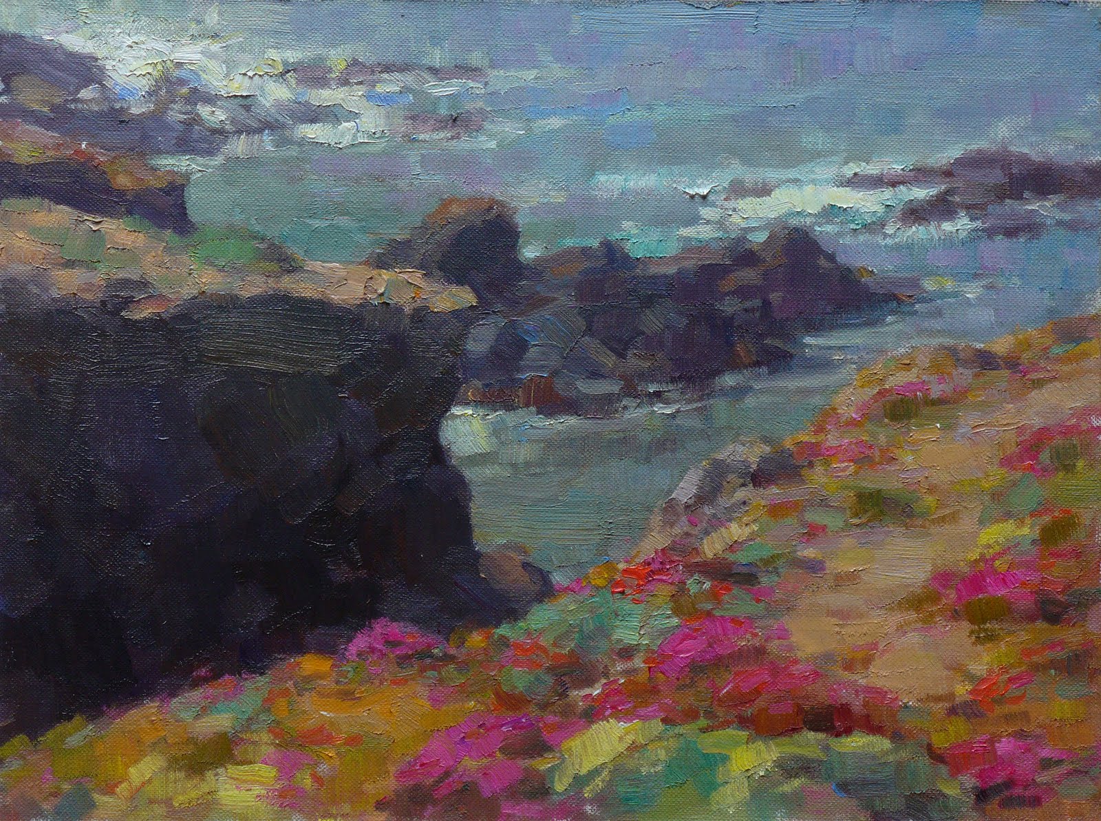 Jim McVicker Paintings: Recent Oil Sketches-On Location, Sea Ranch Ca.