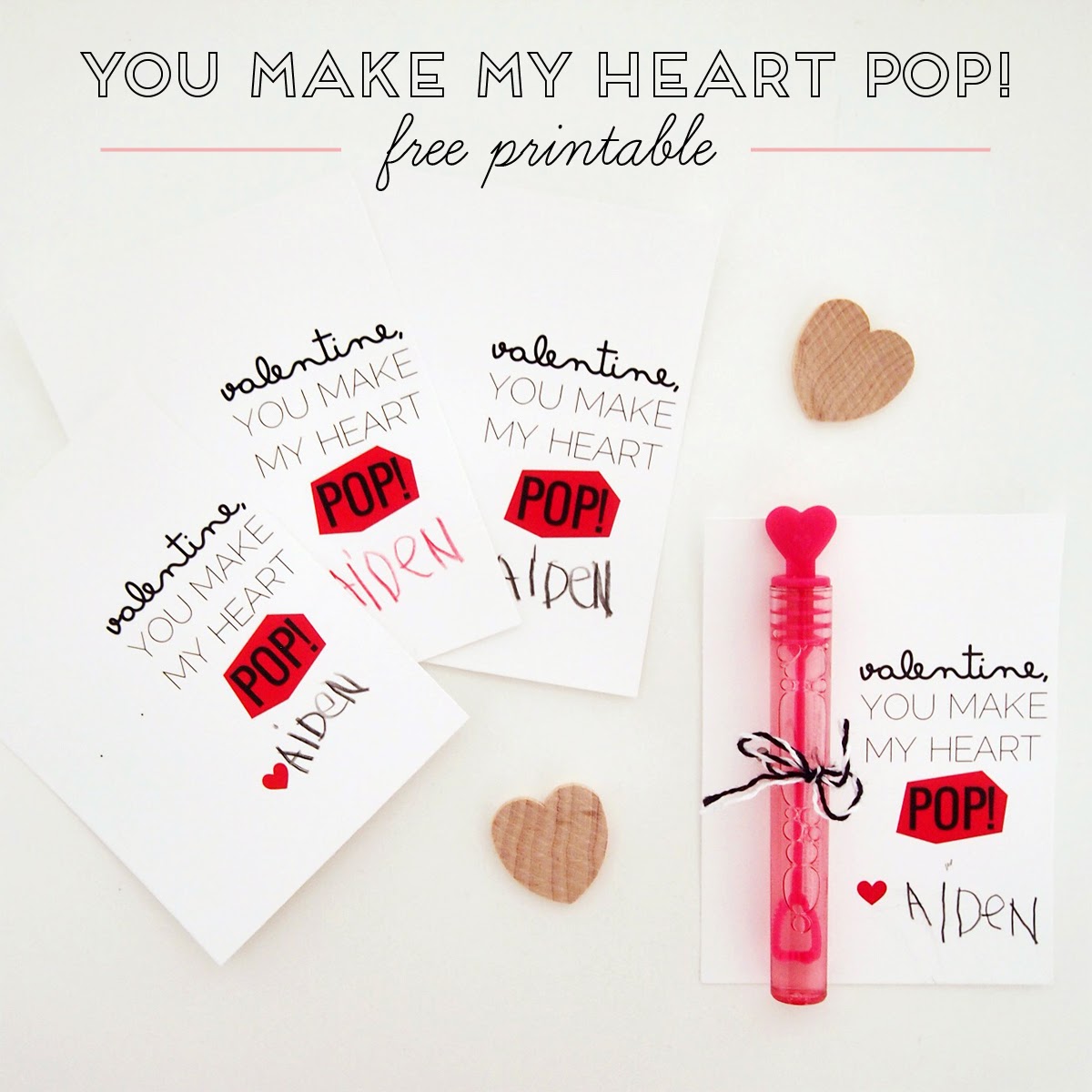 cute lions roar: DIY valentines: you make my heart pop! + free printable