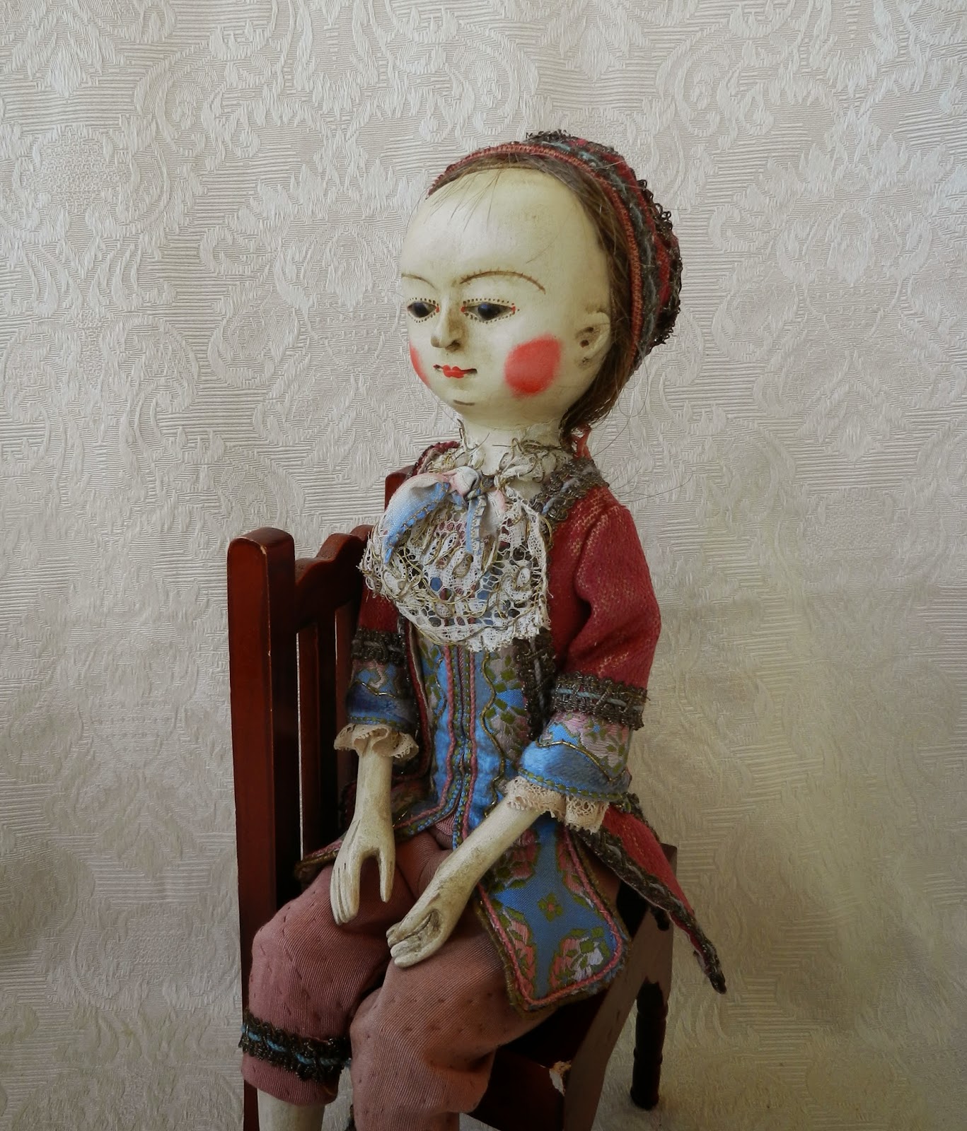 The Old Wooden Sisters: Queen Anne Dolls reproduction available