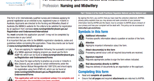 AHPRA Application Process for Bridging Program