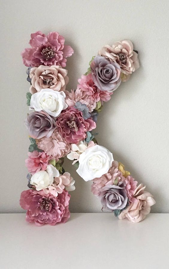 Como hacer letras florales para decorar una fiesta