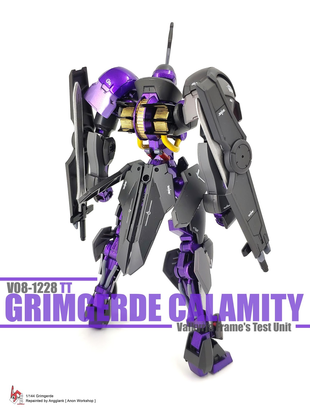 Custom Build: HG 1/144 "GRIMGERDE CALAMITY" Valkyrja Frame's Test Unit