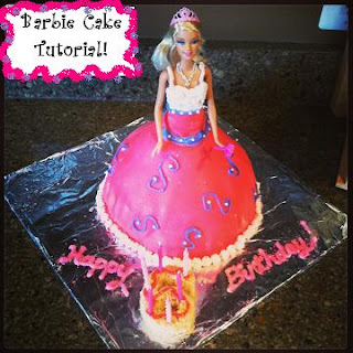Gigglesandgumballs: Barbie cake tutorial!