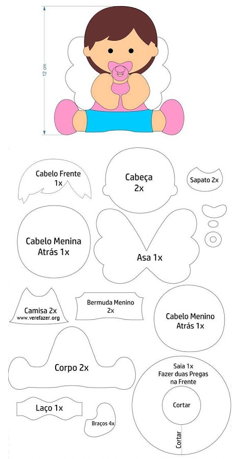 Molde em feltro - Ver e Fazer