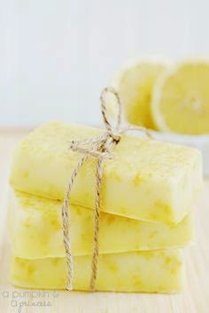 DIY homemade Lemon Soap | Hello Healthy.