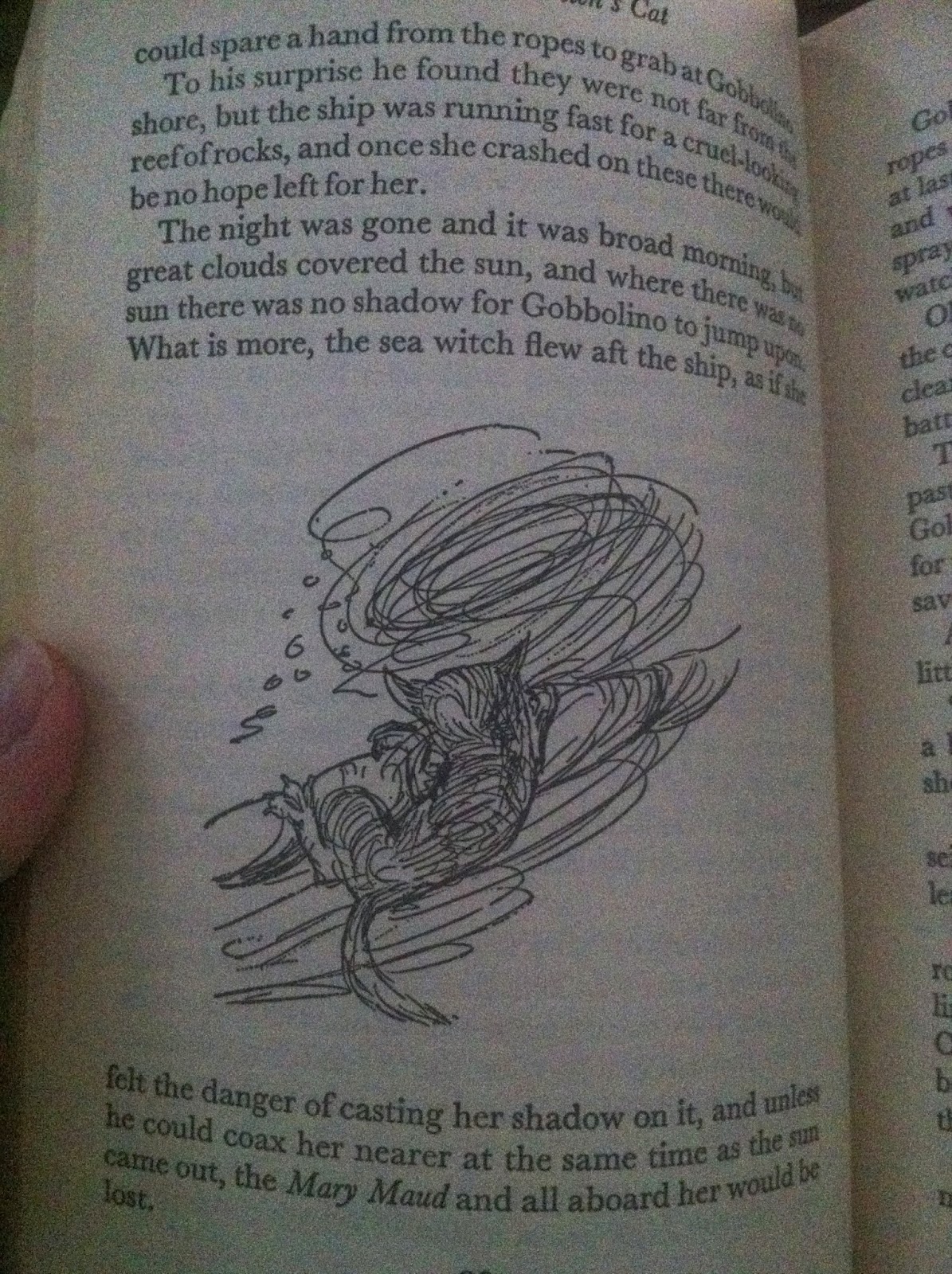 omnomnicon art: Gobbolino the Witch's Cat by Ursula Moray Williams