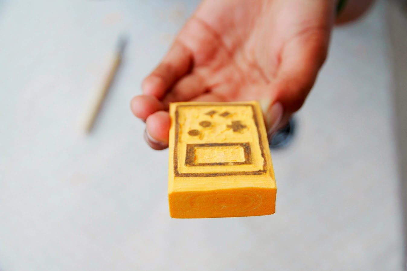 Camane Craft: Tutorial Membuat Stempel dari Penghapus Karet alias ...