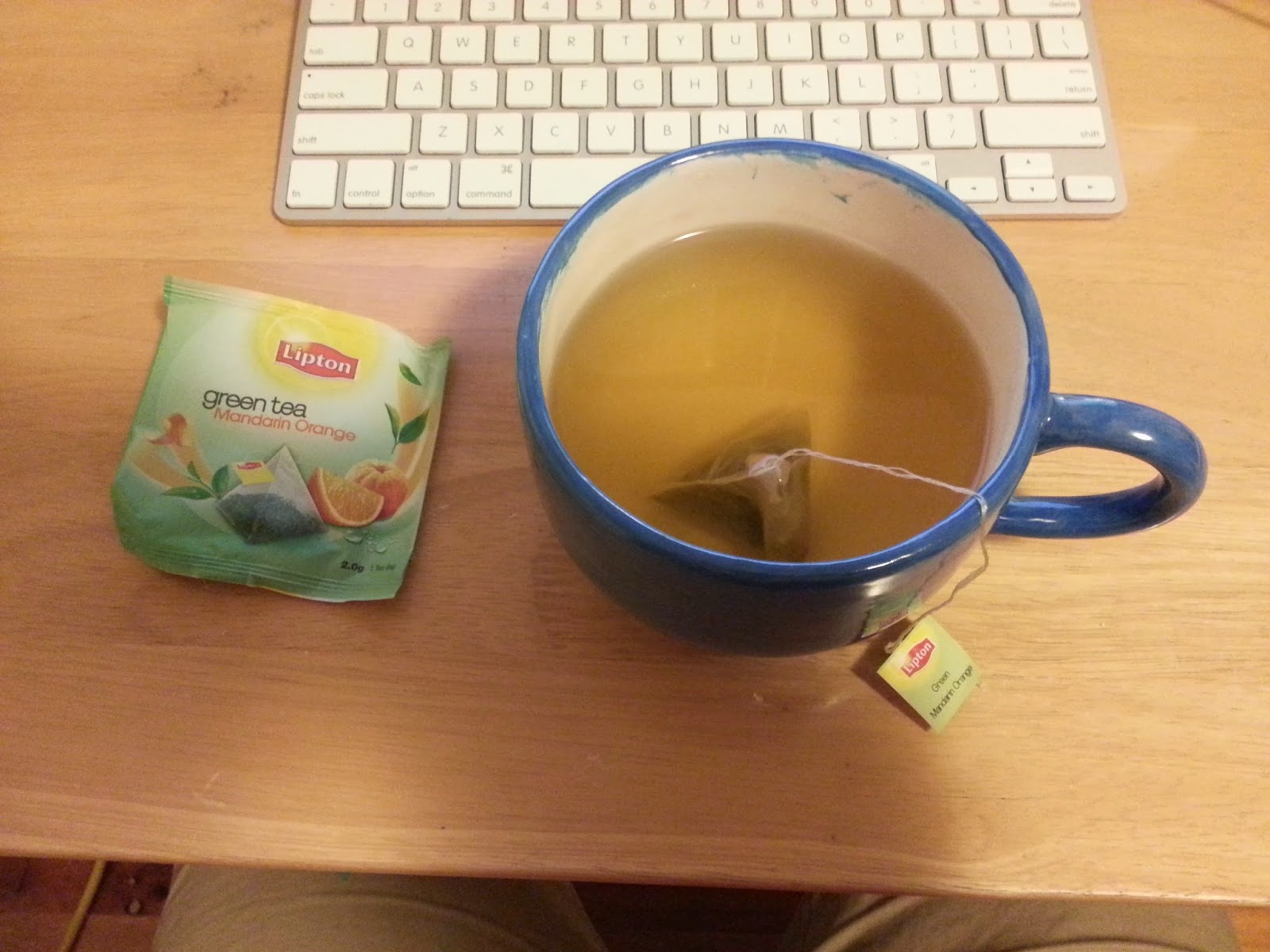 Some teas and quiet: Lipton's green tea - Mandarin Orange
