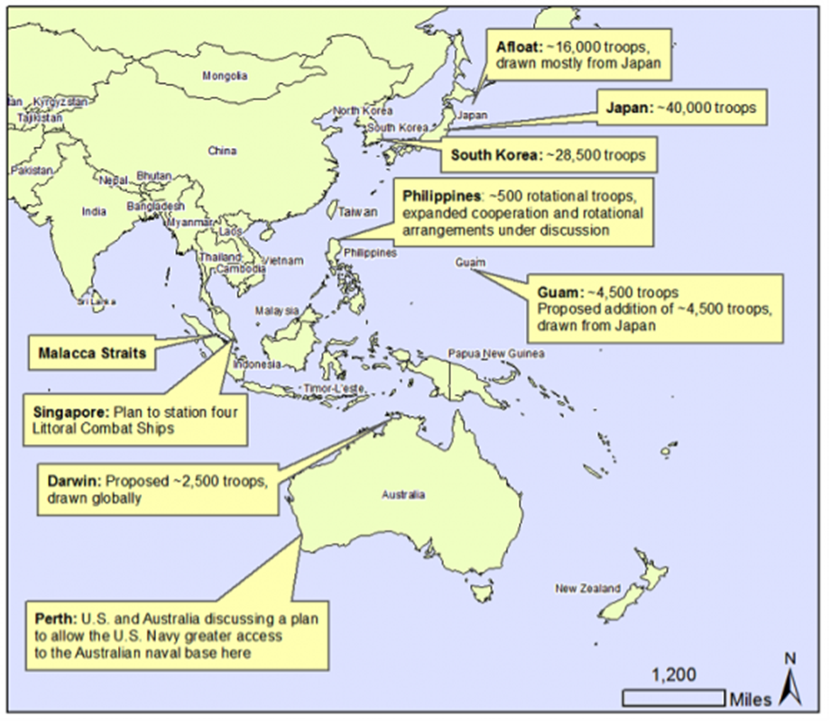 វិទ្យាសាស្រ្តយោធាកម្ពុជា: US Oversea Military Bases