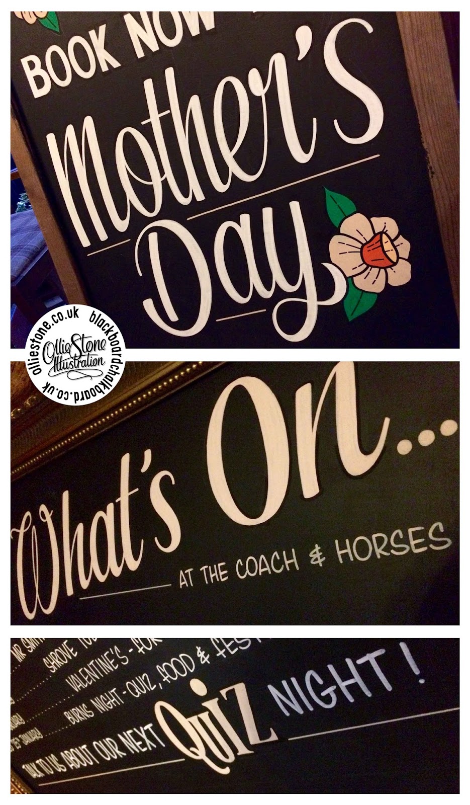 Pub Blackboards by Ollie Stone: Pub and café custom chalkboards and ...