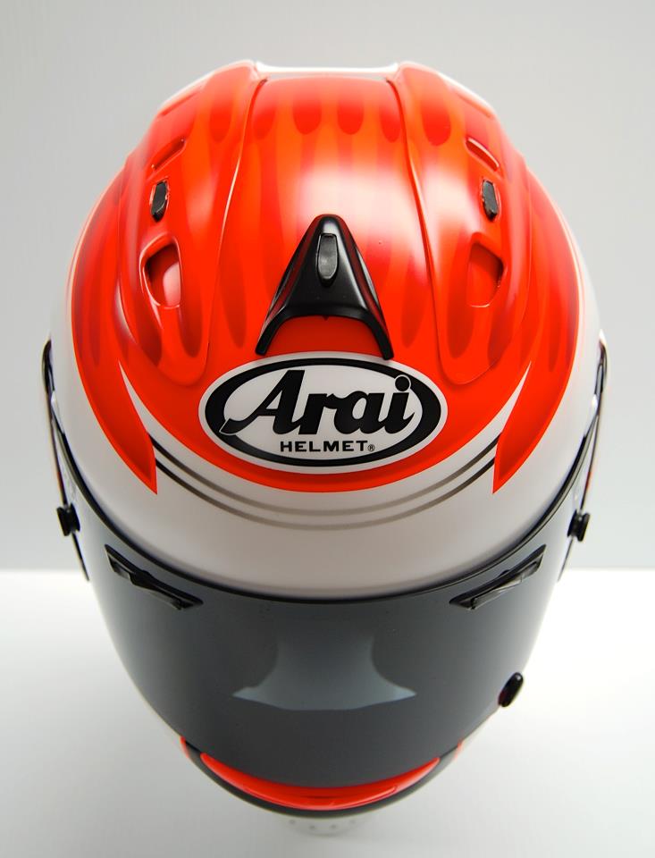 Racing Helmets Garage: Arai RX-GP J.Sredni "Ducati" 2012 by MSF-Designs