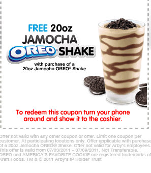 Barbara's Beat: Get a coupon to try Arby's new Jamocha OREO Shake, ends 7/9