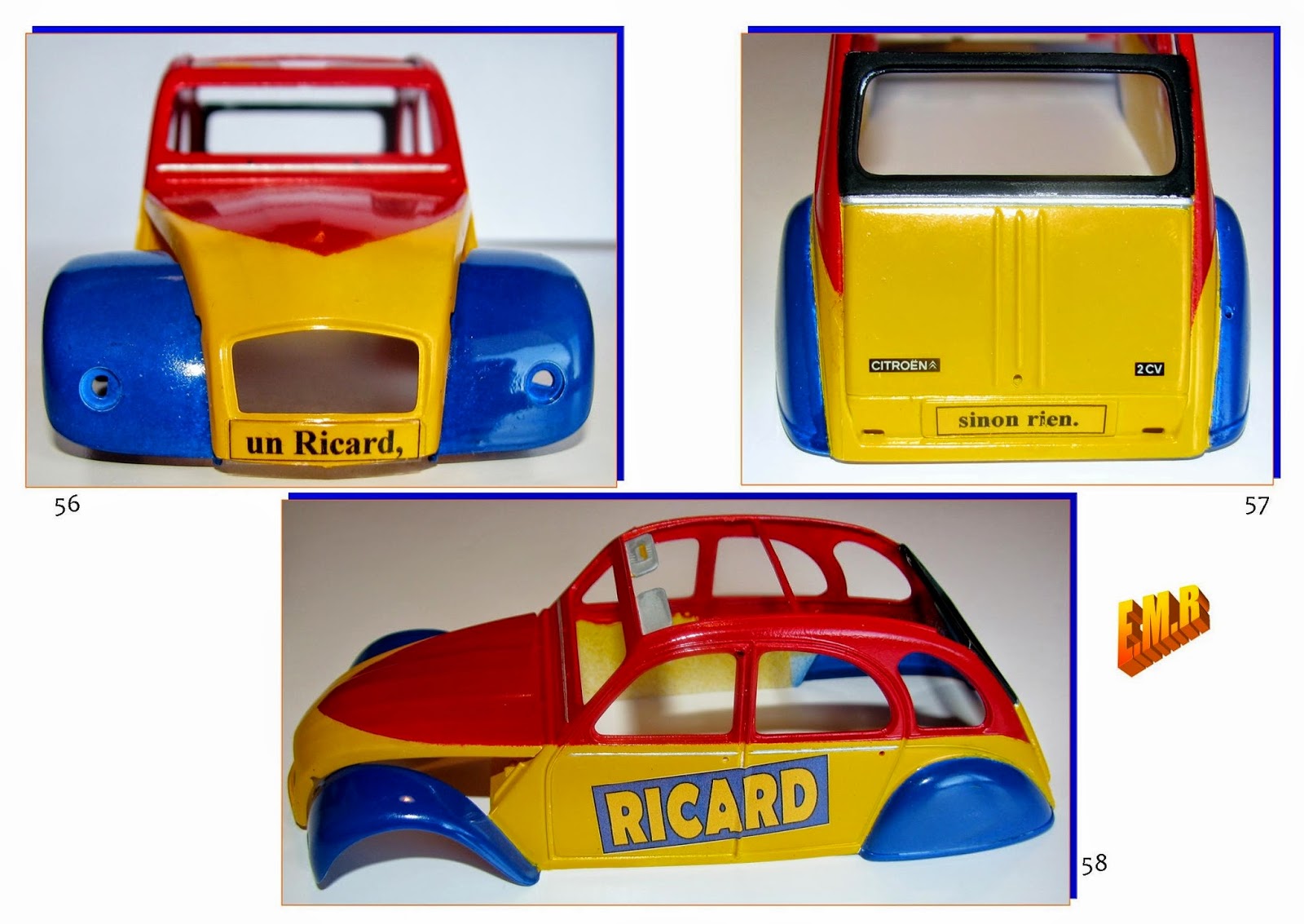 En Modèle Réduit: 2 CV "RICARD" Tamiya ech 1/24