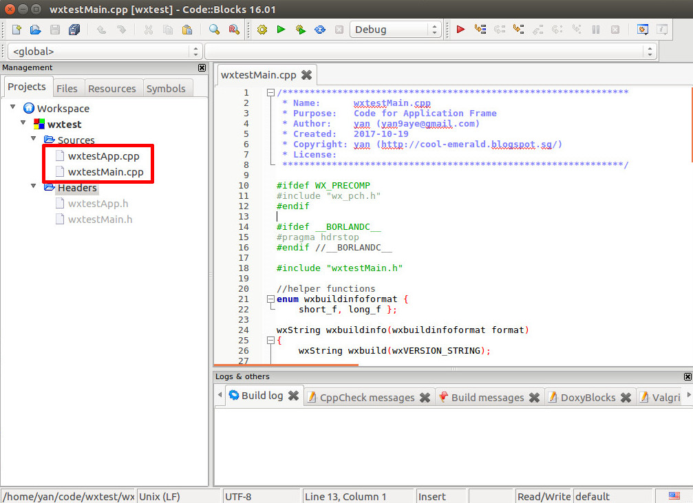 Cool-Emerald: Cross-platform C++ programming with wxWidgets
