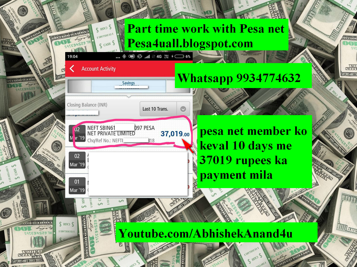 Pesa Net- Get Unlimited Income by Working At Home: 2019