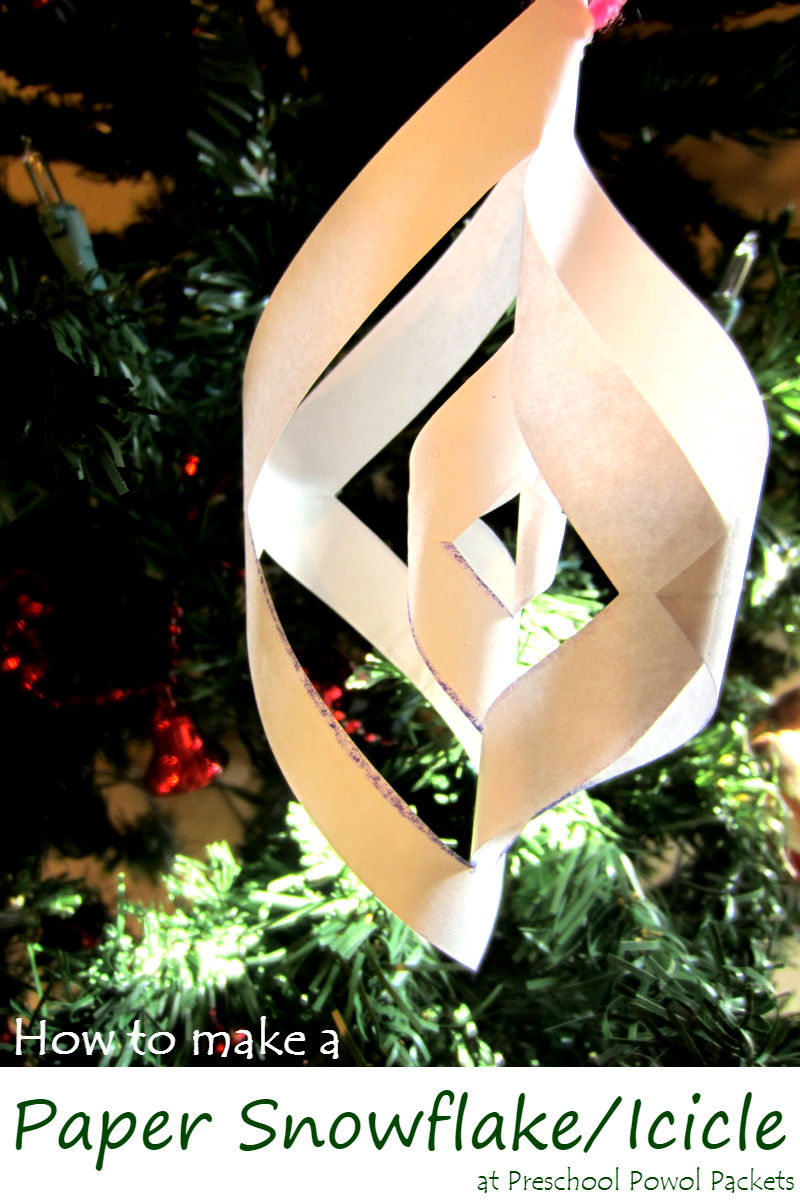 Snowflake/Icicle Craft Tutorial (Do It With Your Preschooler ...