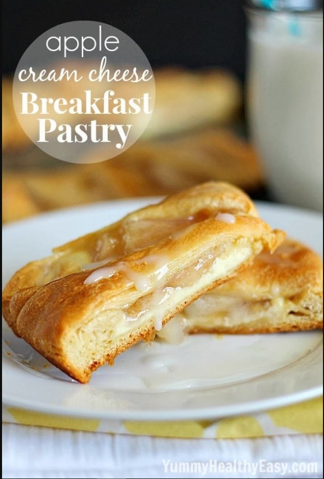 APPLE CREAM CHEESE BREAKFAST PASTRY - Recipes Food