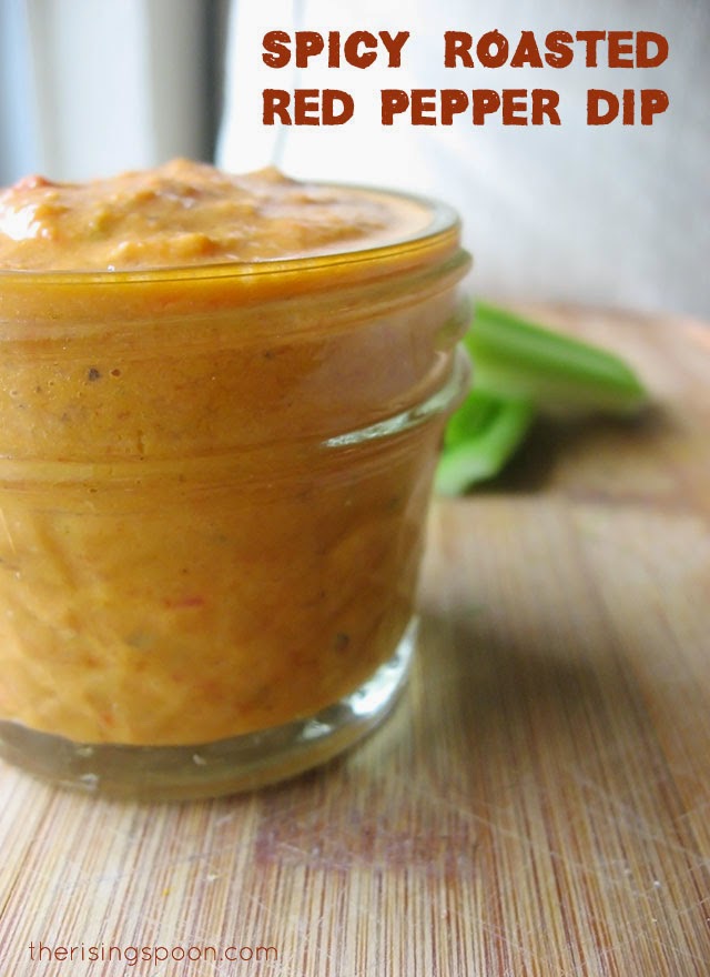 Spicy Roasted Red Pepper Dip | The Rising Spoon
