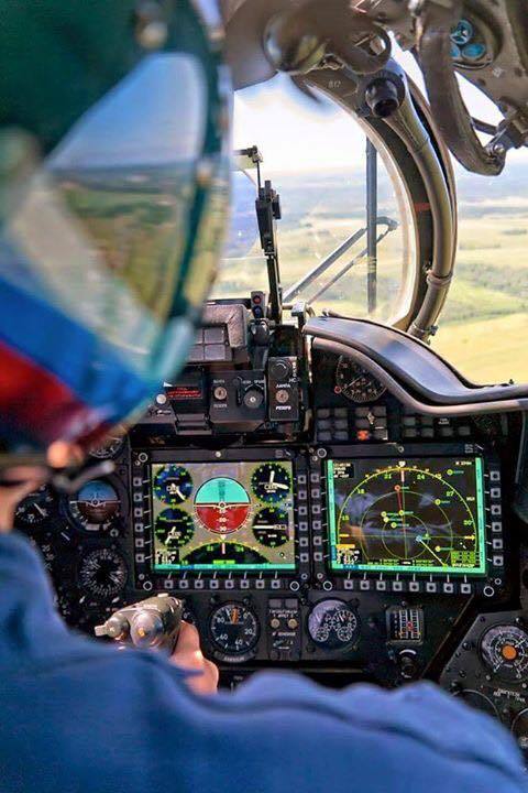 daily timewaster: Upgraded glass cockpit of a Mil Mi-35 Hind.