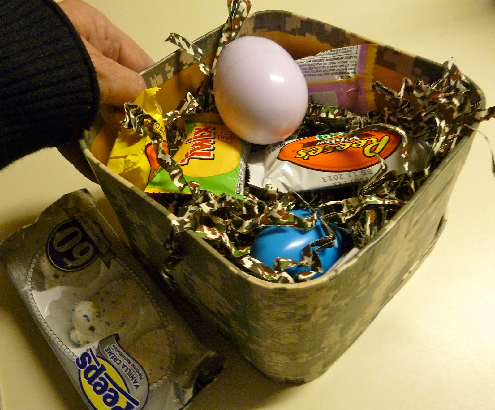 Make it easy crafts: Duct tape Camo Easter (basket) box