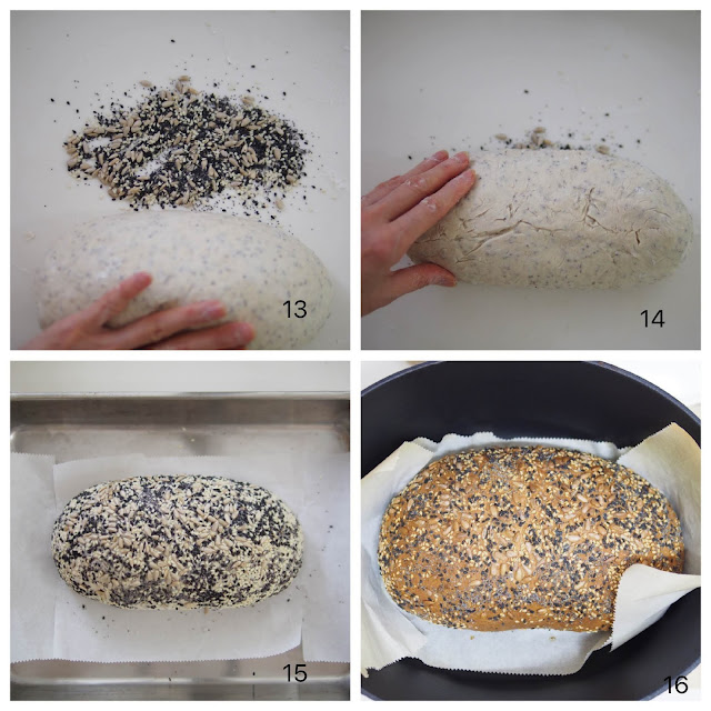 Rye Bread with Chia Seed (Yudane Method) - BAKE WITH PAWS