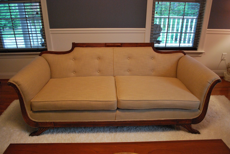 Just the Right Size: Ugly Couch: Before and After