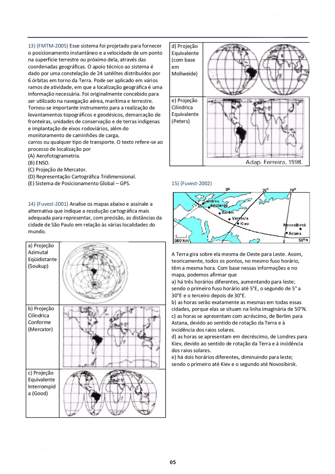 Atividades Sobre Cartografia 1 Ano Ensino Médio - REVOEDUCA Atividades Sobre Cartografia 1 Ano Ensino Médio - REVOEDUCA