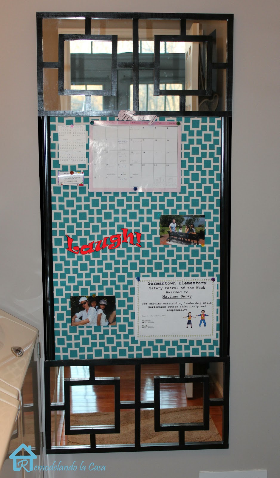 Memo Board Revamped - Remodelando la Casa