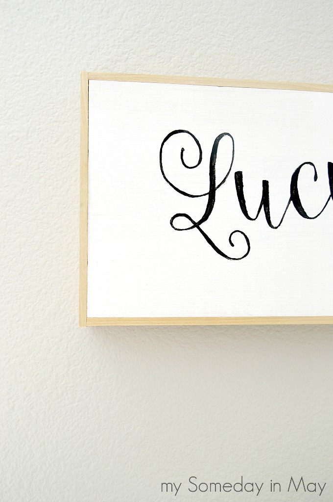 DIY Name Sign - My Someday in May